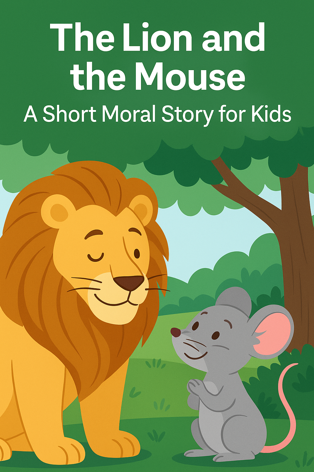 The Lion and the Mouse – A Short Moral Story for Kids - “Story Puzzle ...