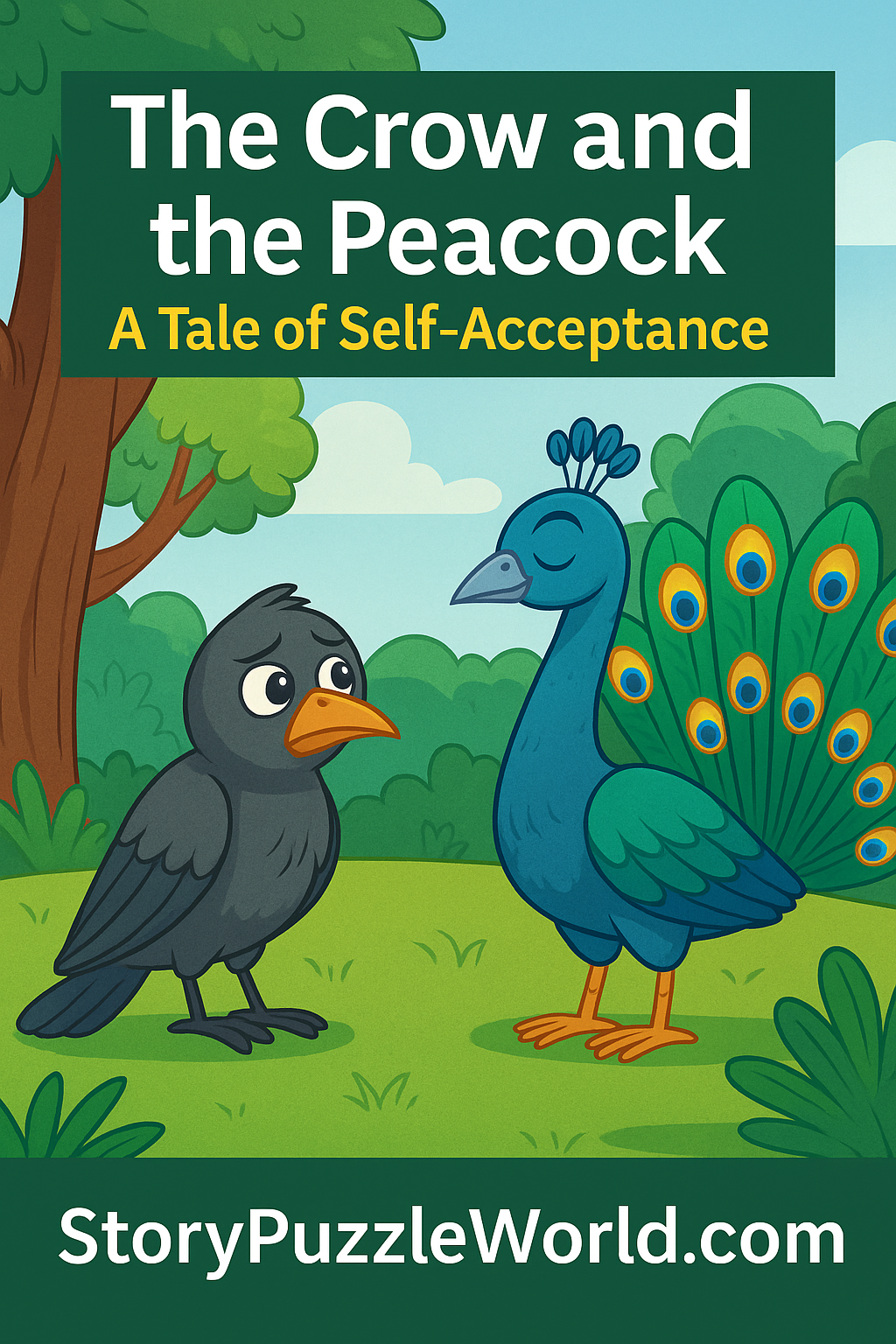 The Crow and the Peacock – A Tale of Self-Acceptance (Free Illustrated ...