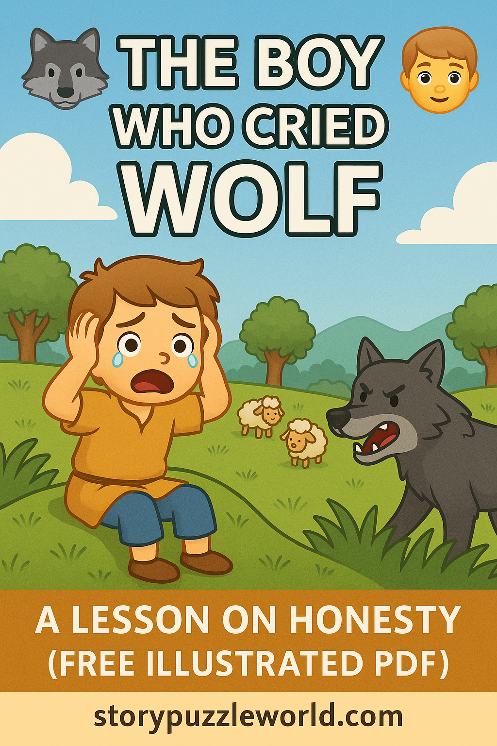 The Boy Who Cried Wolf 🐺👦 – Famous Moral Story on Honesty & Trust (Free ...